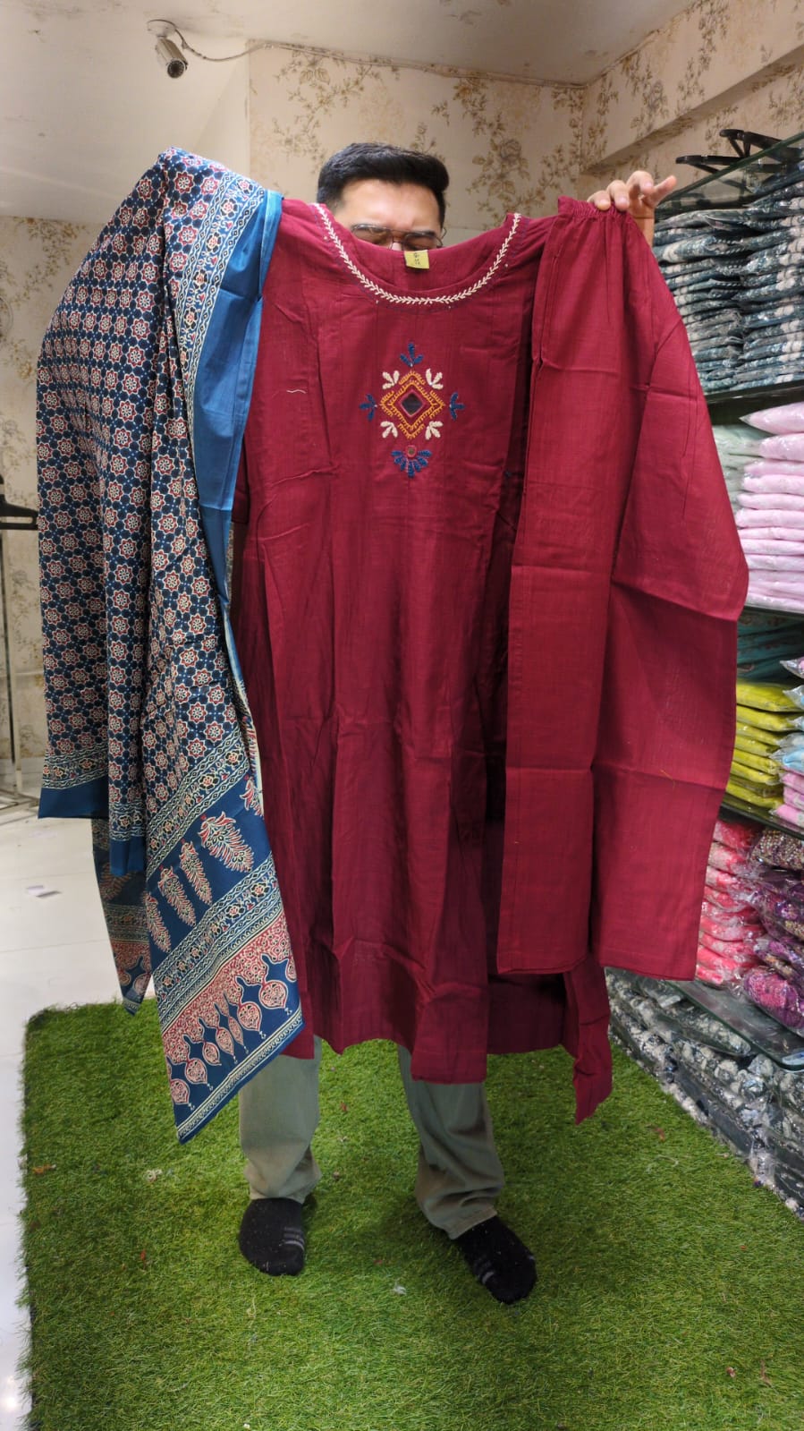 Flex Cotton Maroon 3pc Set – GFH Collection