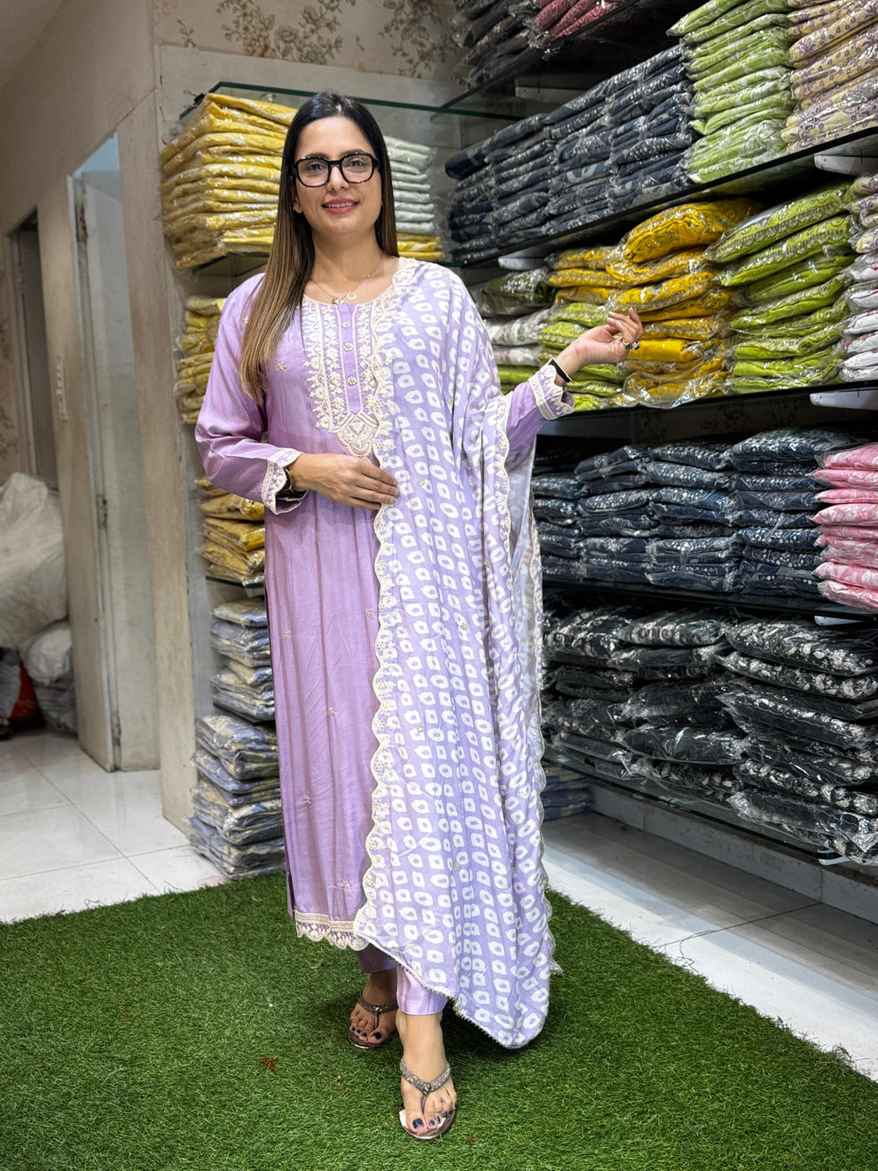 Muslin Lylac Purple 3pc Set – GFH Collection